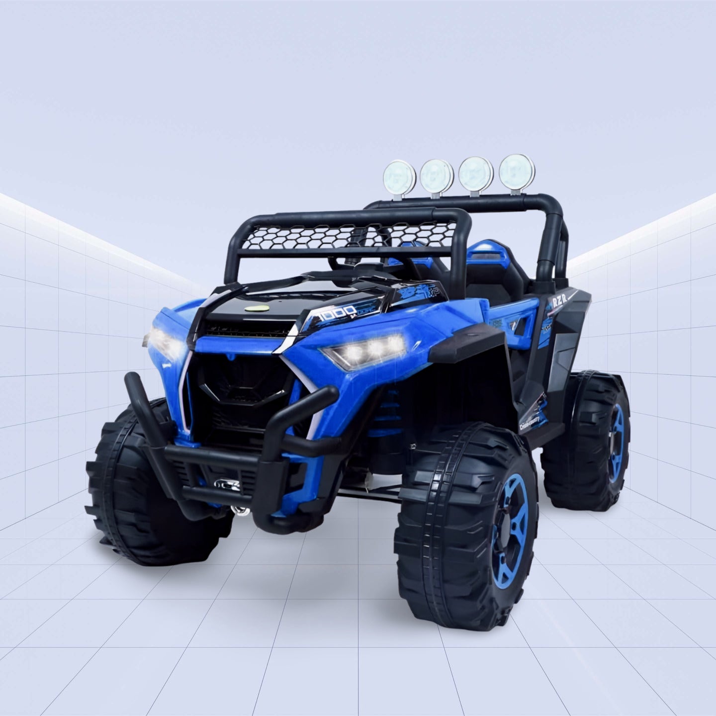 "Tiny Off-Roader – 4x4 Kids Electric Jeep with Remote Control (BLUE ...