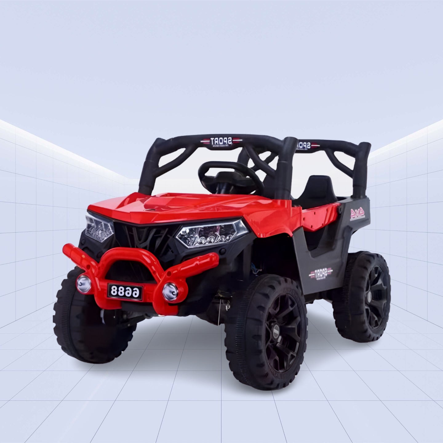 Dual Drive Electric Ride-on Jeep Quad Bikes Desert Safari Ride Thumper ...